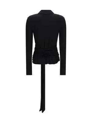 GANNI Marl Mesh Shirt