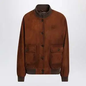 Miu Miu Waxed Suede Leather Jacket