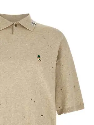 Mihara Yasuhiro Embroidery Polo Shirt