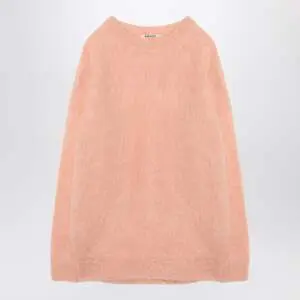 Auralee Mohair And Wool Jumper - Pink