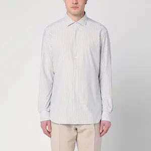 XACUS White/beige Cotton Shirt