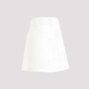 JIL SANDER Belted Mid-waist Cotton Shorts