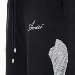 Amiri Bones Oversized Sweatpants - Black