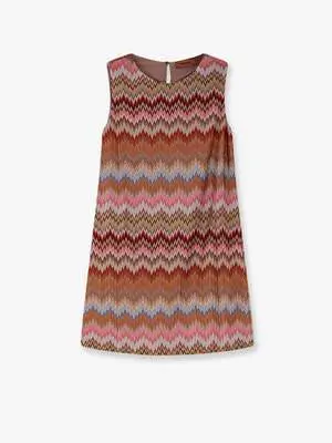 Missoni Sleeveless Crew-neck Viscose Dress - Multicolor