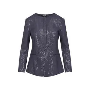 Giorgio Armani Sequined Polyester Jacket - Multicolor