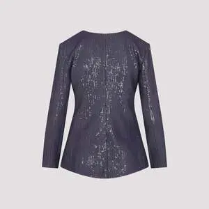 Giorgio Armani Sequined Polyester Jacket - Multicolor