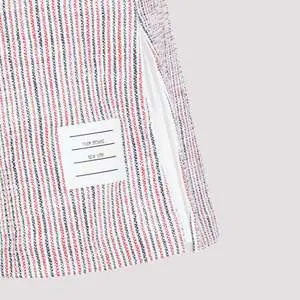 Thom Browne Pleated Mini Skirt With Striped Waistband