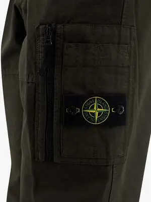 Stone Island Organic Cotton Cargo Trousers - Multicolor