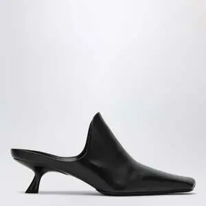 Loewe Emily Lambskin Leather Mules - Black