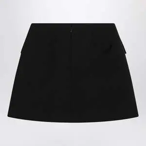 Alexander McQueen Wool Mini Skirt With Front Flap Details