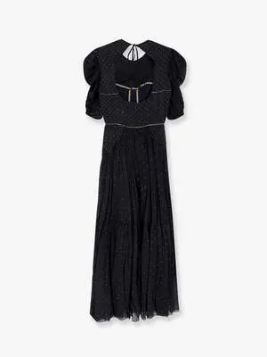 Isabel Marant Étoile Polka Dot Puff Sleeve Dress