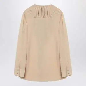 Saint Laurent Silk Blouse With Ruffle Detail