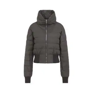 Moncler Cropped Down Jacket - Brown