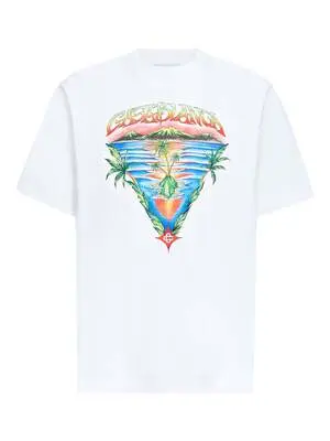 Casablanca White Innocence Triangle T-shirt - Multicolor