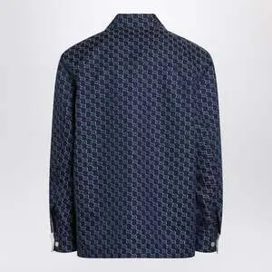 Gucci Gg Shadow Jacquard Denim Jacket