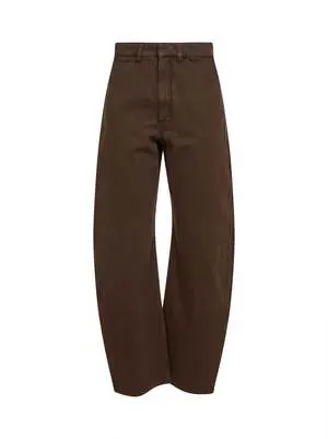 LEMAIRE LEMAIRE Cocoa High Waisted Curved Jeans Multicolor