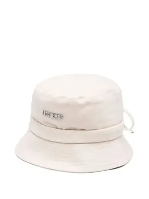 Jacquemus Le Bob Gadjo Cotton Bucket Hat - White