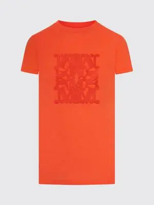 Max Mara T-shirt With Logo Detail - Red