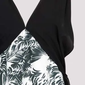 Bottega Veneta Printed Silk Long Dress