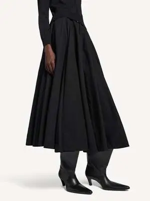 Balenciaga Godet Maxi Skirt - Black