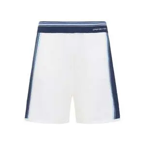Casablanca Mesh Stripe Shorts - White
