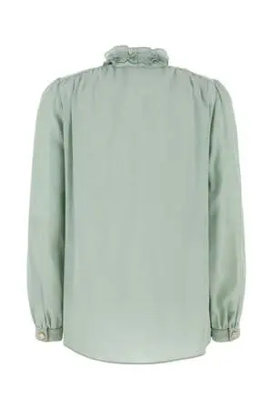 Valentino Garavani Silk Ruffled Shirt