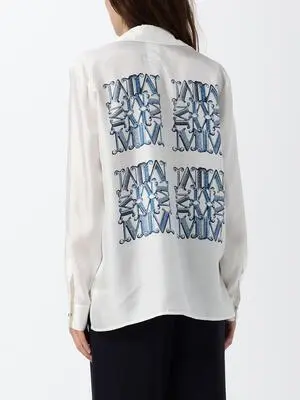 Max Mara Cold Shoulder Shirt - White
