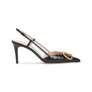 Valentino Garavani Slingback Pumps With V-logo Detail