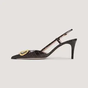Valentino Garavani Slingback Pumps With V-logo Detail