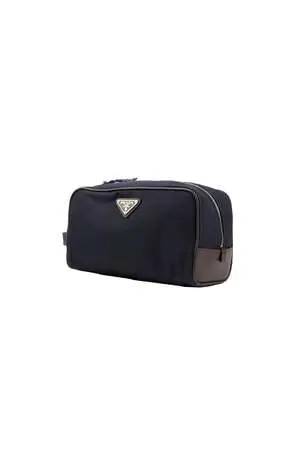 Prada Nylon And Leather Pouch