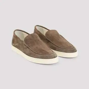 Brunello Cucinelli Suede Leather Loafers - Brown