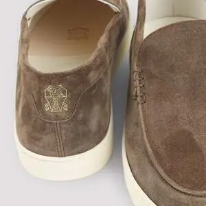 Brunello Cucinelli Suede Leather Loafers - Brown