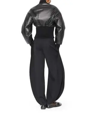 Alaïa Petal Wool Trousers - Black