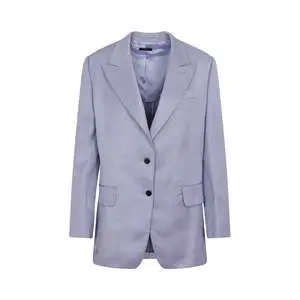TOM FORD Soft Fluid Twill Boyfriend Jacket - Multicolor