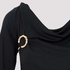 LANVIN Ls Drape Midi Dress