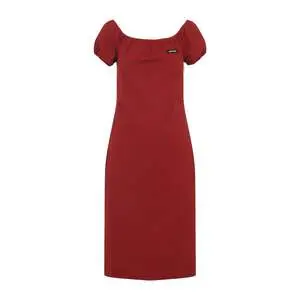 Miu Miu Cotton Midi Dress - Red