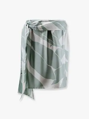 Max Mara Silk Pareo Skirt - Multicolor