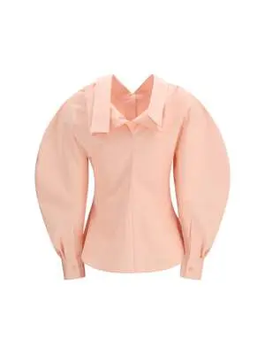 Givenchy Cut-out Cotton Poplin Shirt - Pink