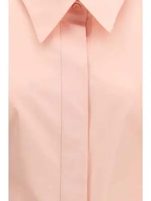 Givenchy Cut-out Cotton Poplin Shirt - Pink