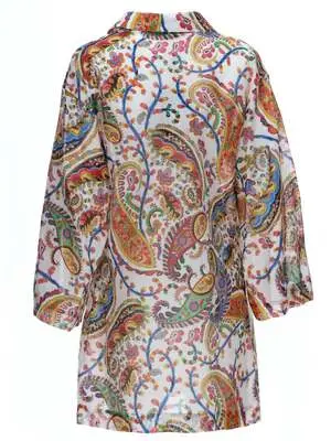 Etro Mini Dress With Paisley Print