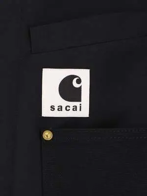 SACAI X CARHARTT WIP Jacket With Double Logo Patch And Gold Button Closure