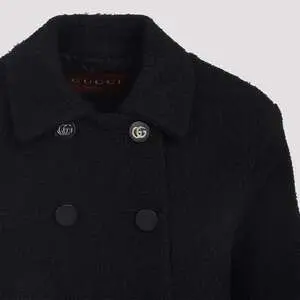 Gucci Double-breasted Boucle Jacket