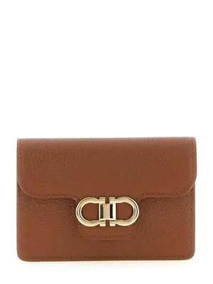 FERRAGAMO Gancini Keyring - Brown