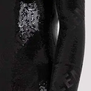 Balenciaga Sequin Embellished Turtleneck Dress