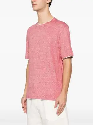 Brunello Cucinelli T-shirt With Faux-layering - Multicolor
