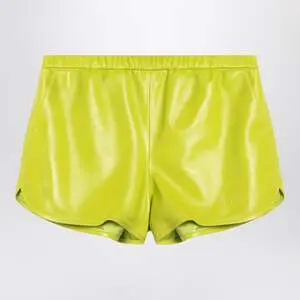 Gucci Lime Leather Shorts
