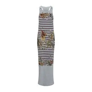 JEAN PAUL GAULTIER Mariniere Striped Floral Maxi Dress - Multicolor