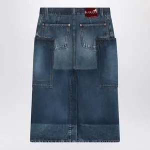 Gucci Patchwork Denim Skirt