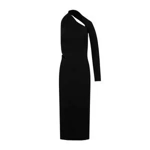 Versace One-shoulder Cocktail Dress - Black