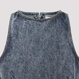 Alaïa Peplum Denim Top